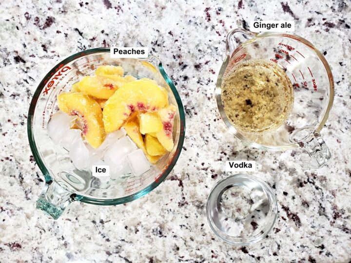 Ginger Peach Vodka Slush - The Toasty Kitchen