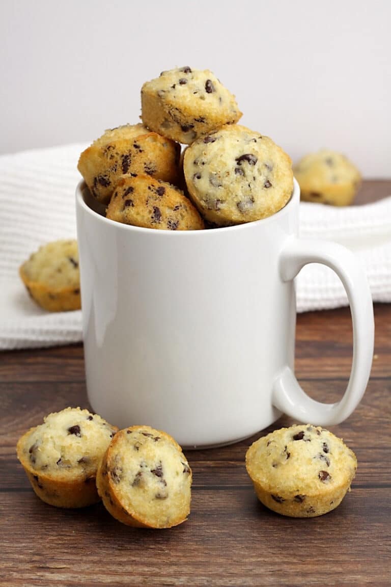 Chocolate Chip Mini Muffins - The Toasty Kitchen