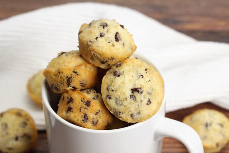 Chocolate Chip Mini Muffins - The Toasty Kitchen