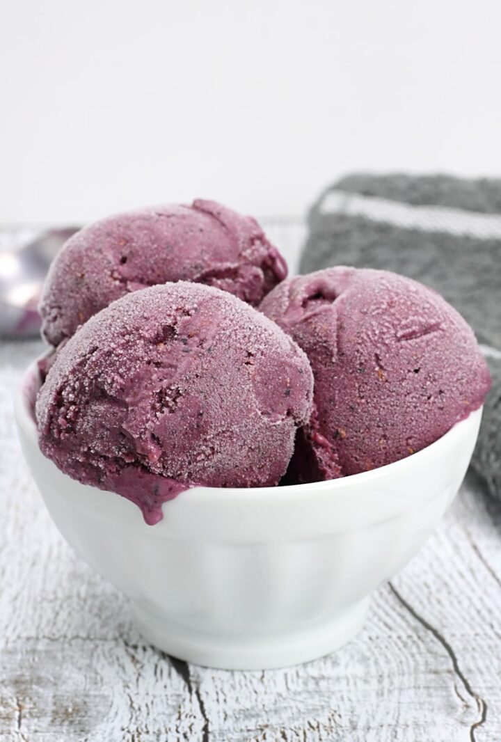 Mixed Berry Sherbet - The Toasty Kitchen