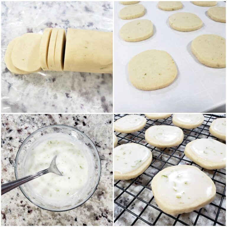 Iced Lime Shortbread Cookies - The Toasty Kitchen