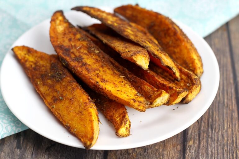 Oven Roasted Cajun Sweet Potato Wedges - The Toasty Kitchen