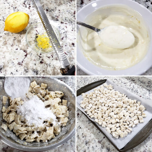 Lemon Muddy Buddies (Puppy Chow) - The Toasty Kitchen