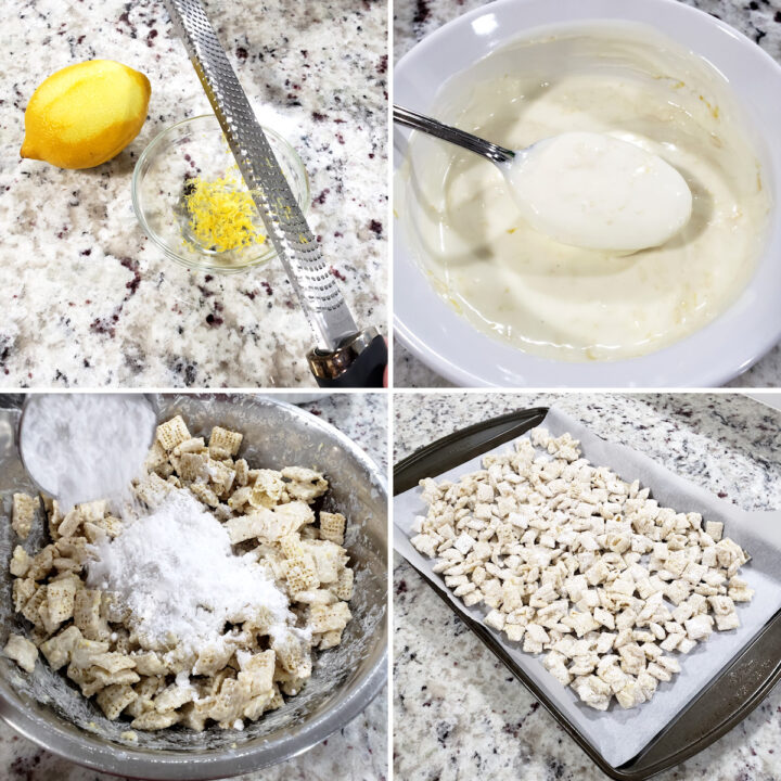 Lemon Muddy Buddies (Puppy Chow) - The Toasty Kitchen