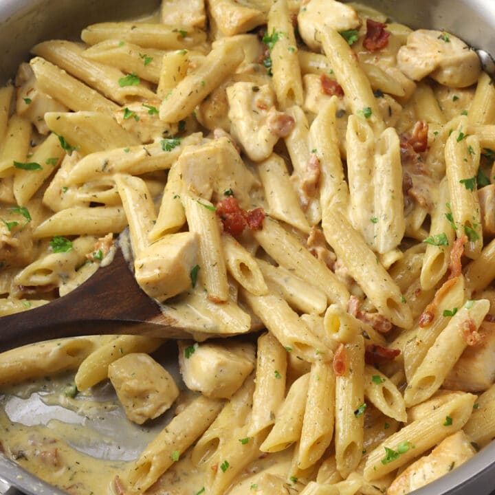 Chicken Bacon Ranch Pasta - The Toasty Kitchen