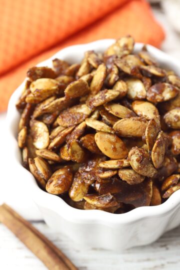 Candied Pumpkin Seeds - The Toasty Kitchen