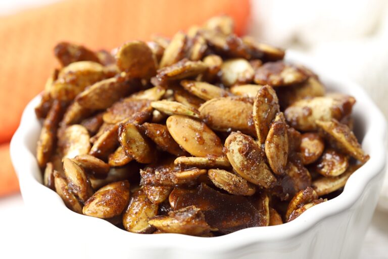 Candied Pumpkin Seeds - The Toasty Kitchen
