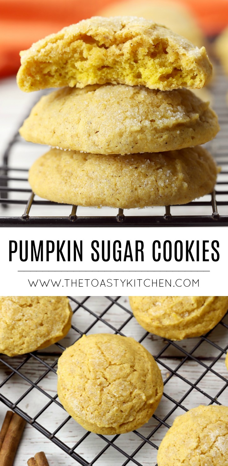 Pumpkin Sugar Cookies - The Toasty Kitchen
