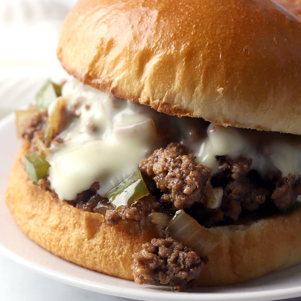 Philly Cheesesteak Sliders Recipe Ground Beef Deporecipe co