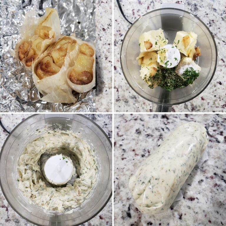 Roasted Garlic Herb Compound Butter - The Toasty Kitchen