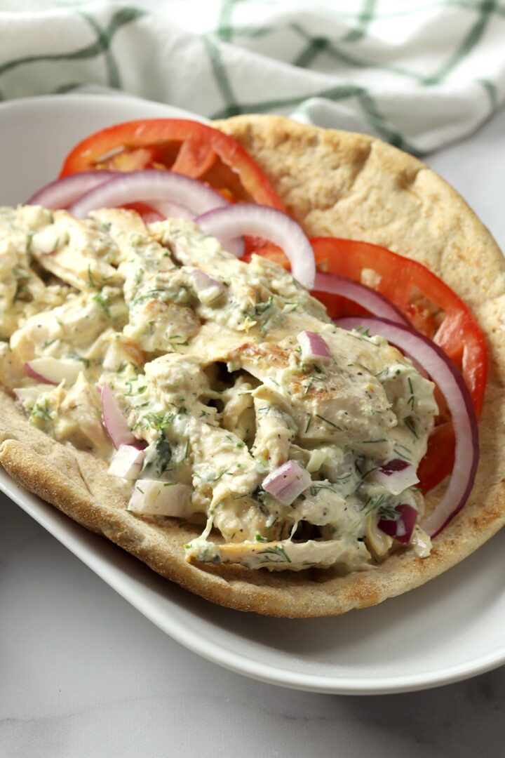 Tzatziki Chicken Salad - The Toasty Kitchen