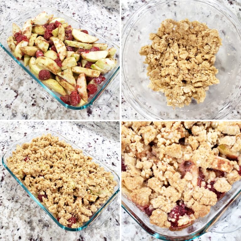 Apple Raspberry Crumble - The Toasty Kitchen