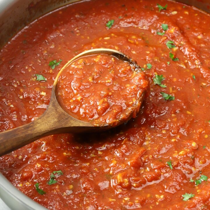 Spaghetti Marinara - The Toasty Kitchen