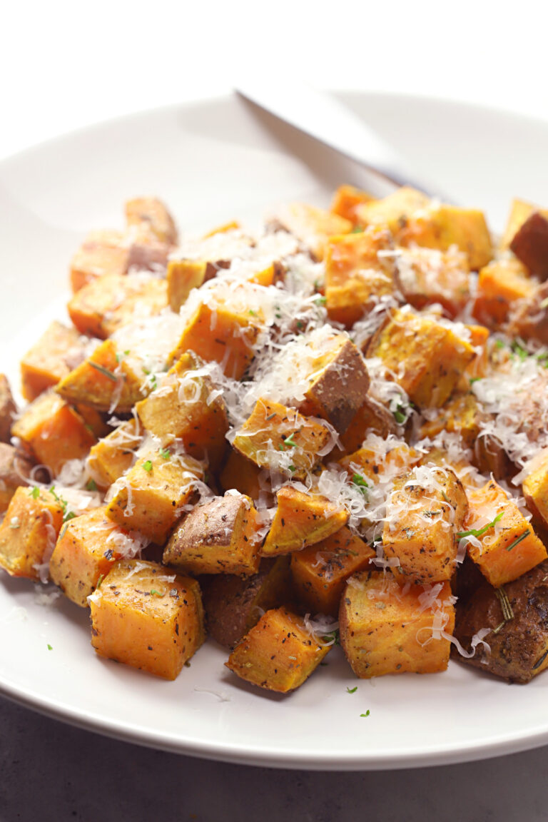Savory Roasted Sweet Potatoes - The Toasty Kitchen
