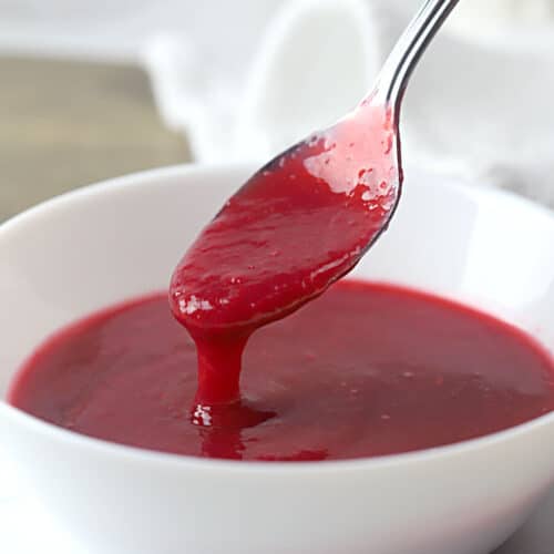 Raspberry Sauce For Cheesecake - The Toasty Kitchen