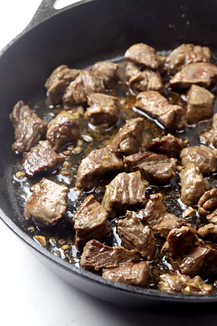 Garlic Butter & Herb Sirloin Tips - The Toasty Kitchen
