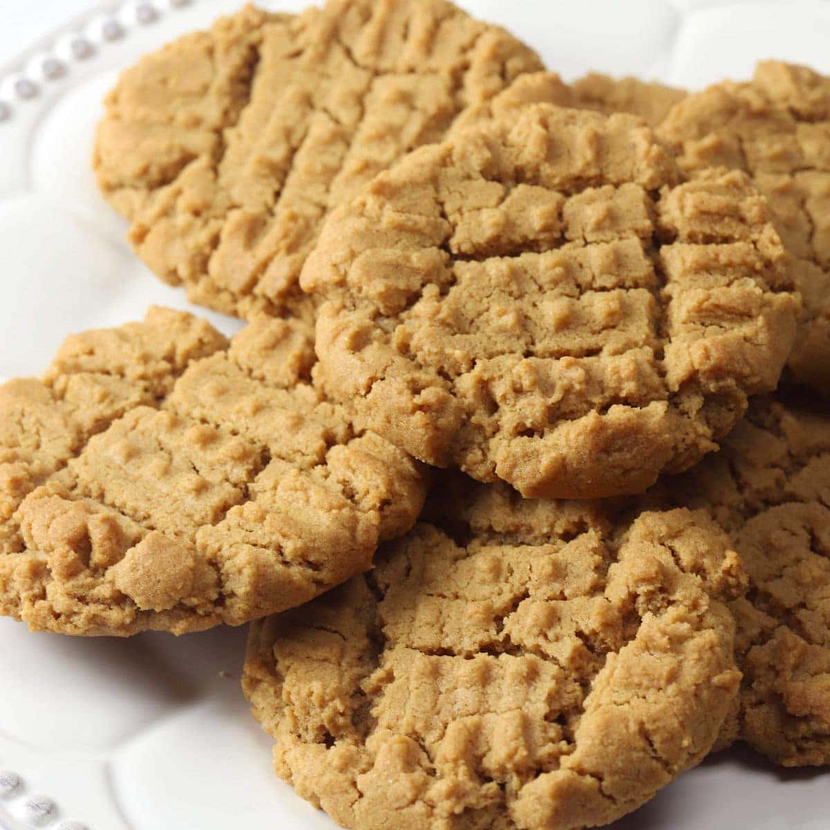 Flourless Peanut Butter Cookies - The Toasty Kitchen