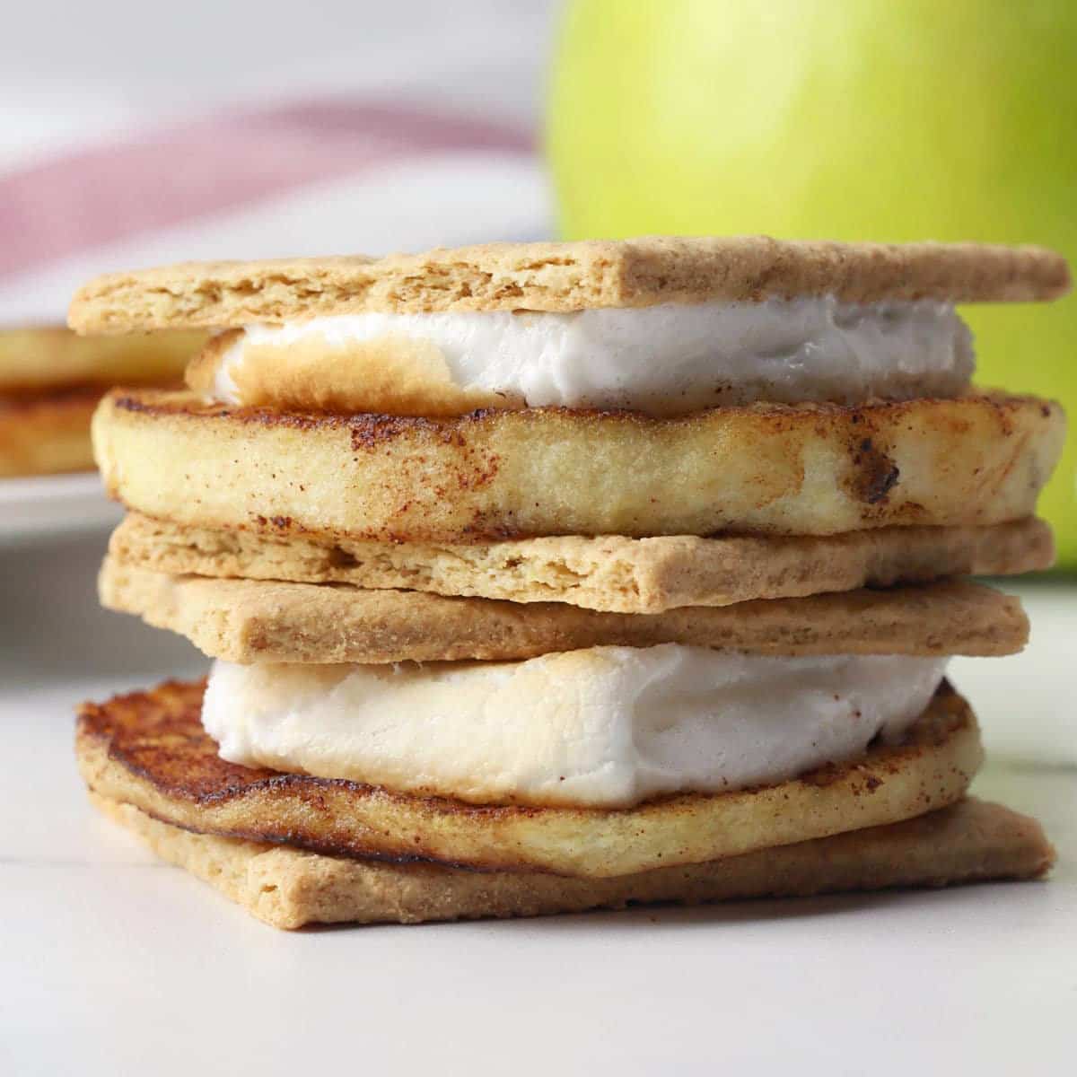 Grilled Apple S'mores - The Toasty Kitchen