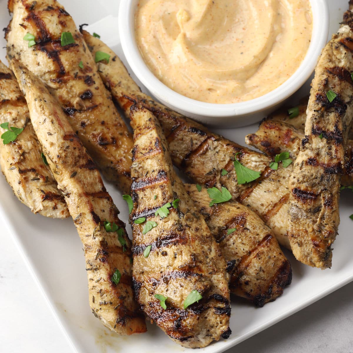 Grilled Chicken Tenders - The Toasty Kitchen