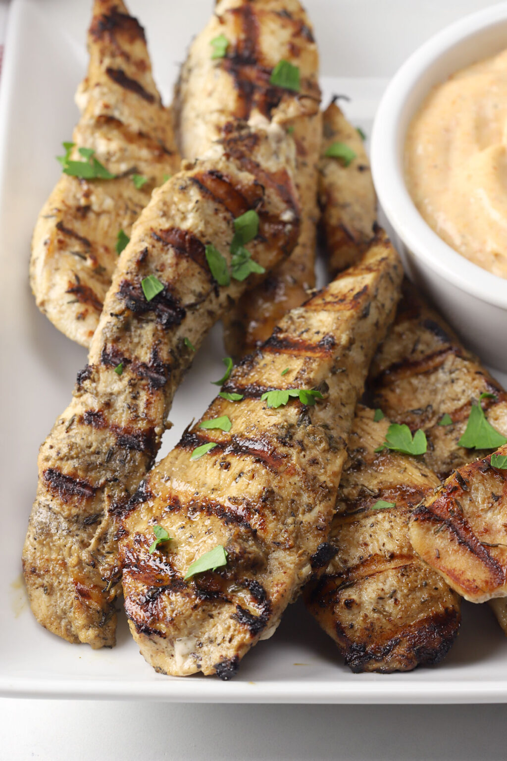 Grilled Chicken Tenders - The Toasty Kitchen