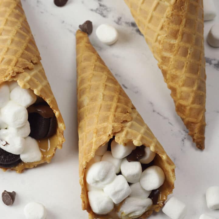S'mores Cones - The Toasty Kitchen