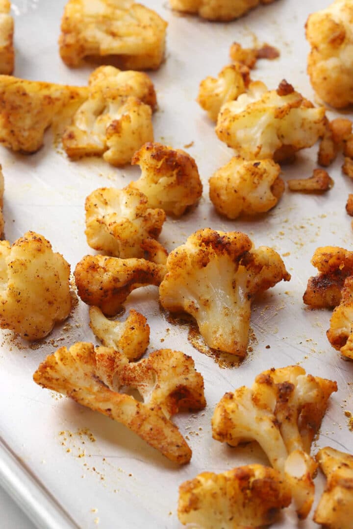 Roasted Frozen Cauliflower - The Toasty Kitchen