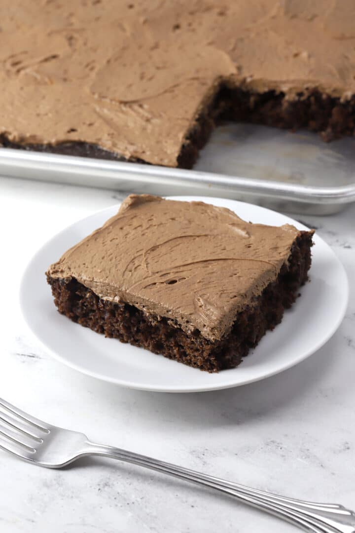Chocolate Sheet Cake - The Toasty Kitchen