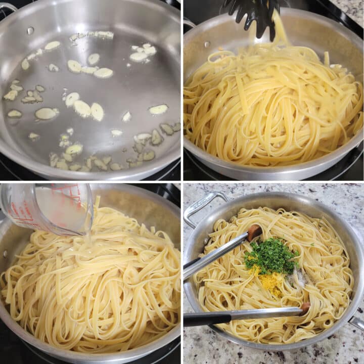 Lemon Garlic Pasta - The Toasty Kitchen