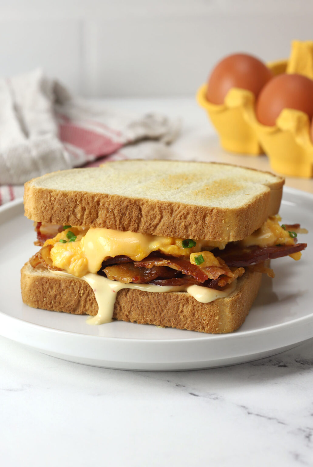 Bacon, Egg, and Cheese Sandwich - The Toasty Kitchen