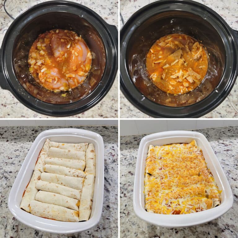 Slow Cooker Chicken Enchiladas - The Toasty Kitchen