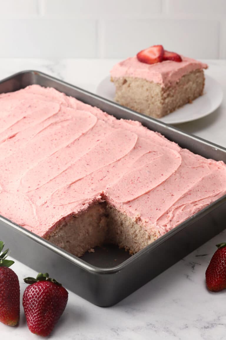 Strawberry Sheet Cake - The Toasty Kitchen