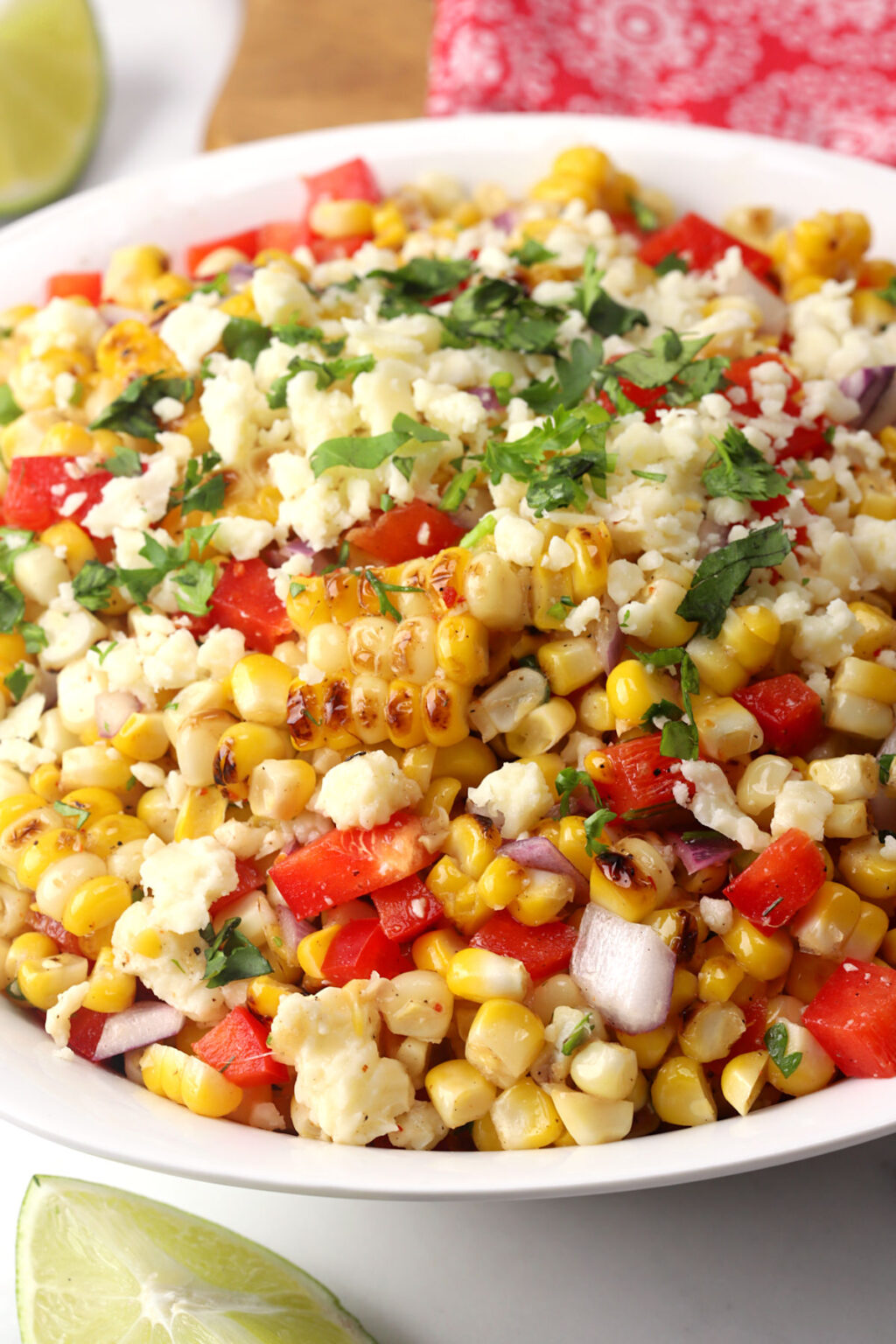 Grilled Street Corn Salad - The Toasty Kitchen