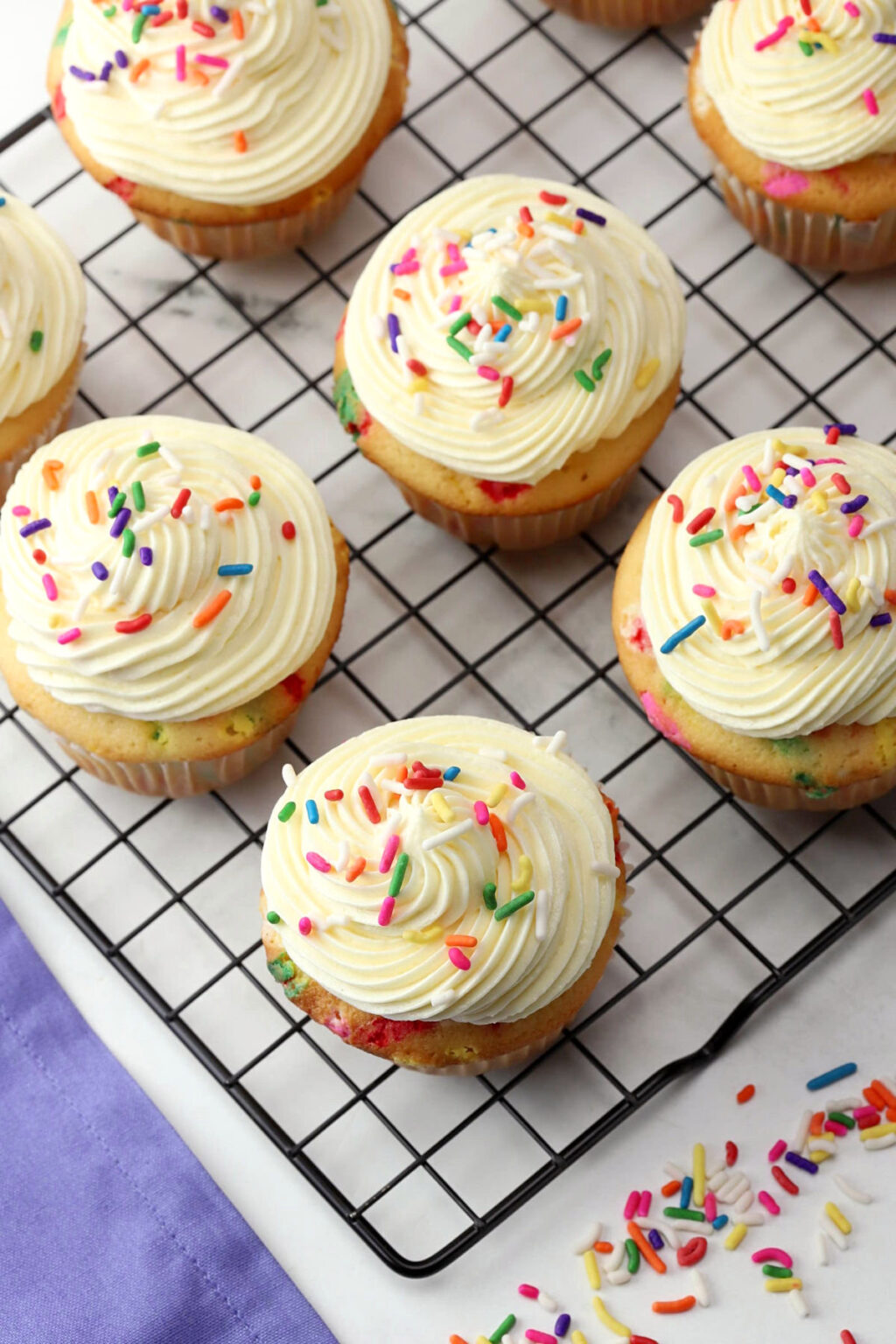 Confetti Cupcakes - The Toasty Kitchen