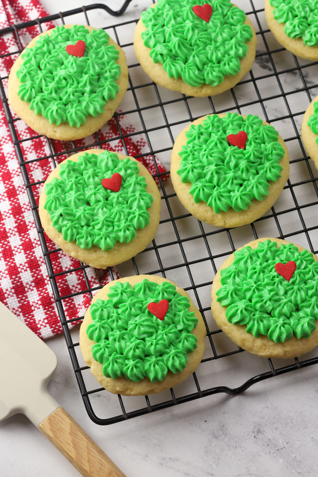 Grinch Sugar Cookies - The Toasty Kitchen