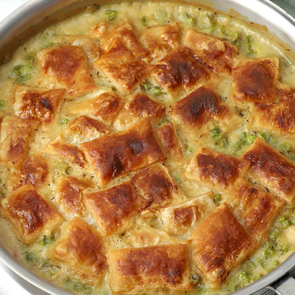 Puff Pastry Chicken Pot Pie - The Toasty Kitchen