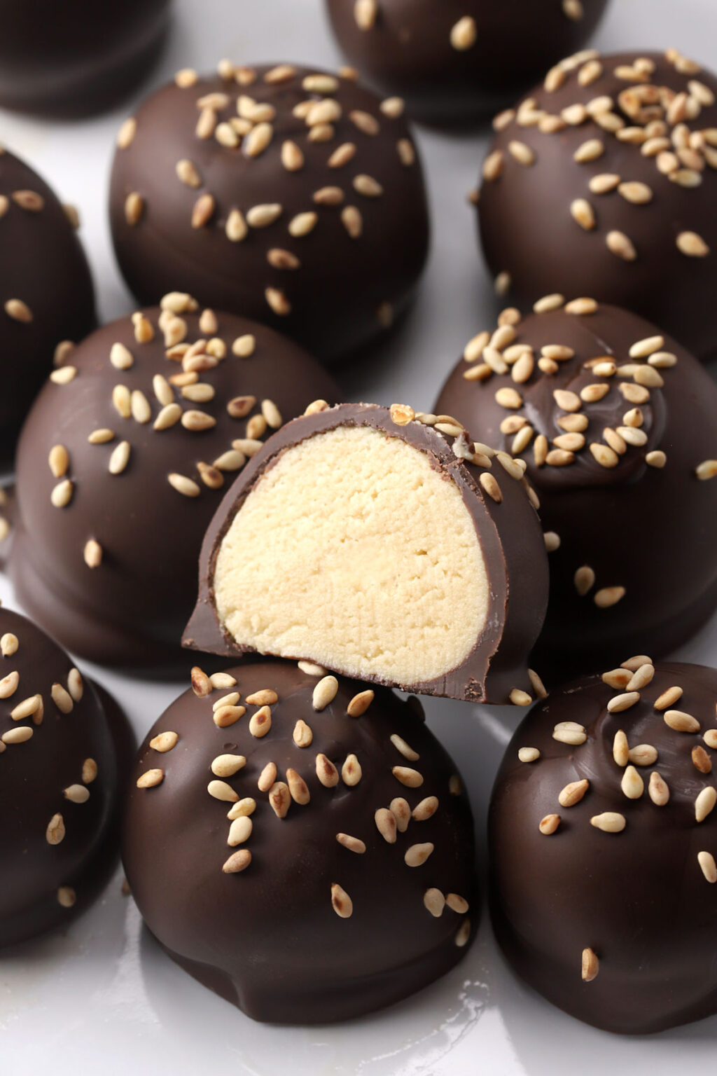 Chocolate Tahini Balls - The Toasty Kitchen