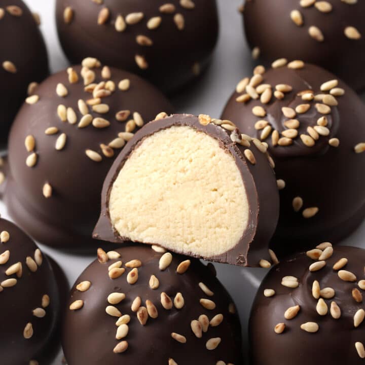 Chocolate Tahini Balls - The Toasty Kitchen