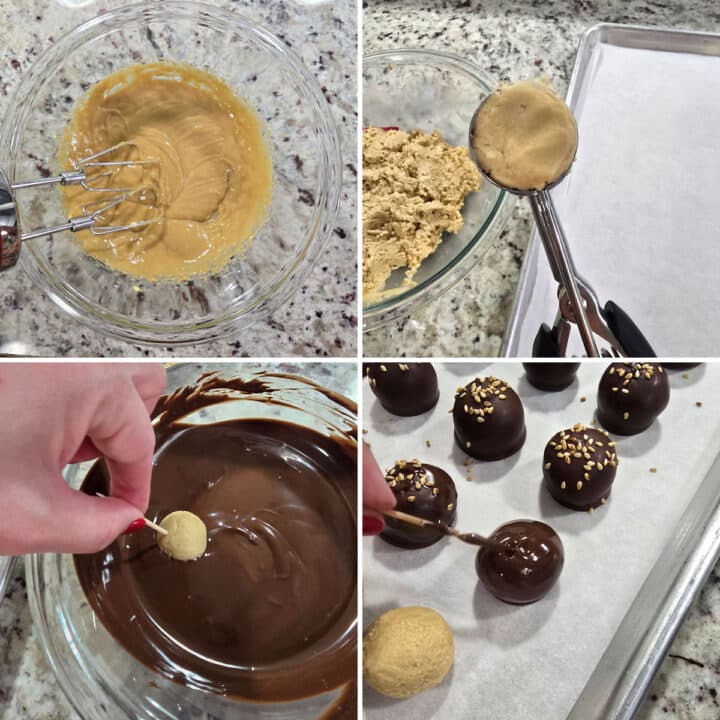 Chocolate Tahini Balls - The Toasty Kitchen