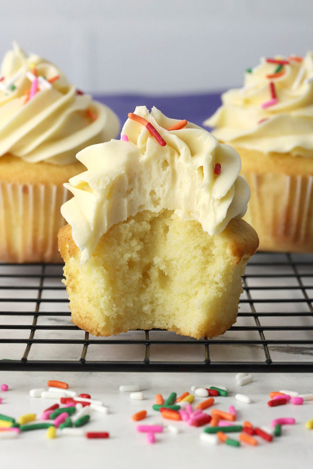 Homemade Vanilla Cupcakes - The Toasty Kitchen