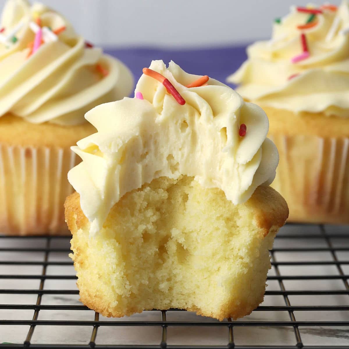 Homemade Vanilla Cupcakes - The Toasty Kitchen