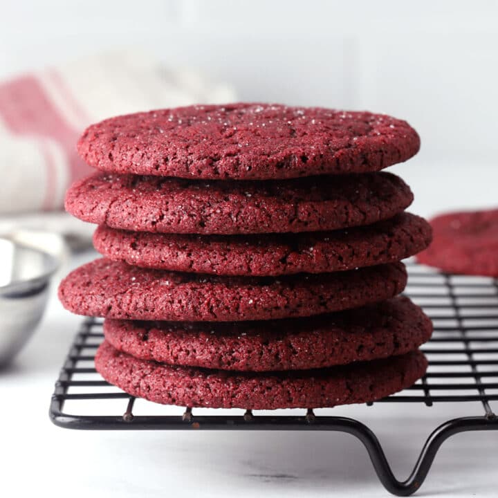 Red Velvet Sugar Cookies - The Toasty Kitchen