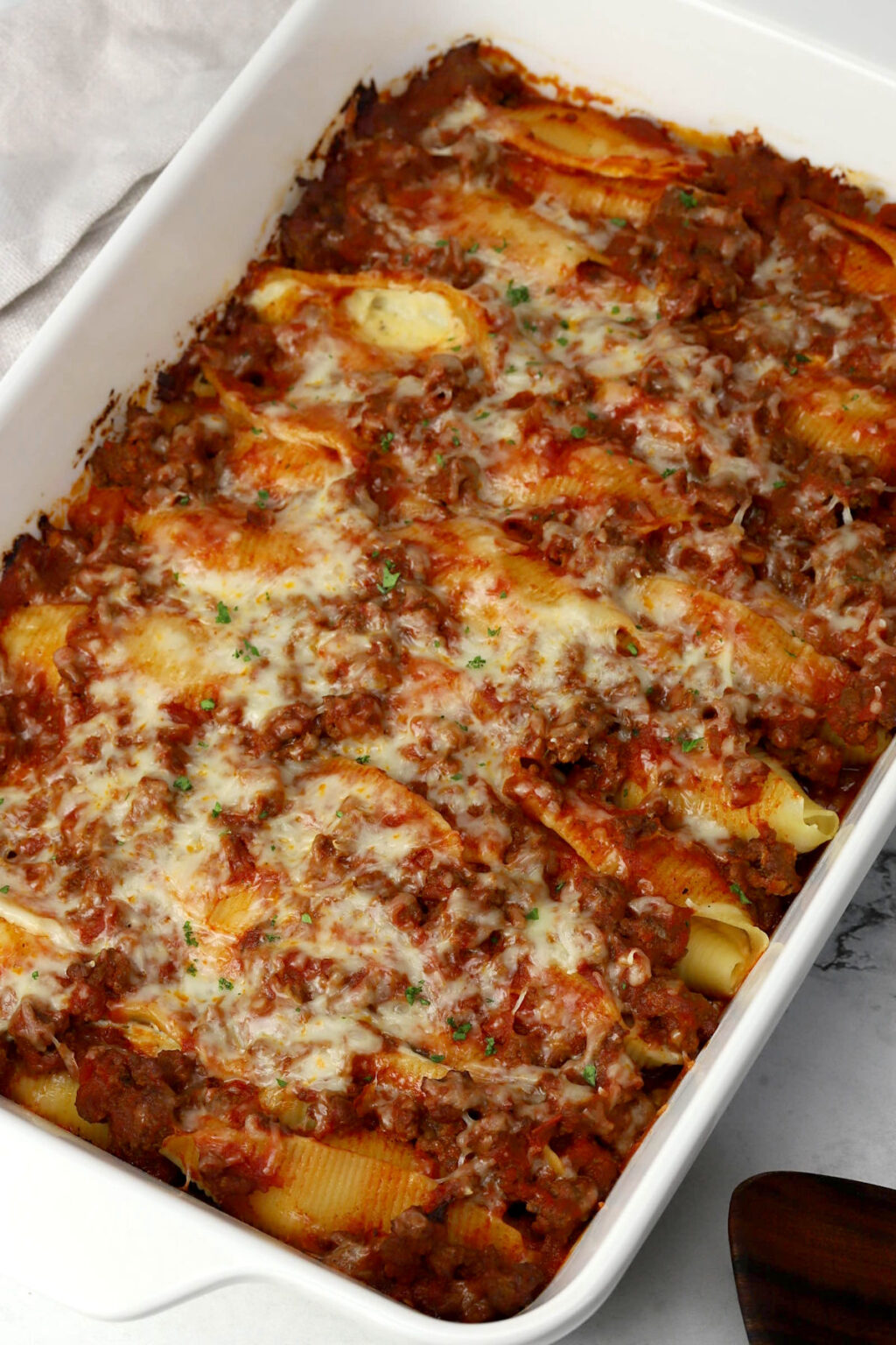 Beef Stuffed Shells - The Toasty Kitchen