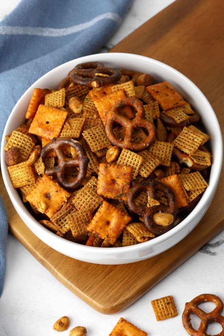 Buffalo Ranch Chex Mix - The Toasty Kitchen
