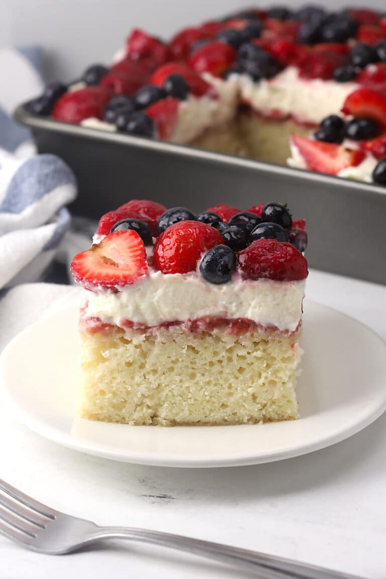 Berry Chantilly Sheet Cake - The Toasty Kitchen