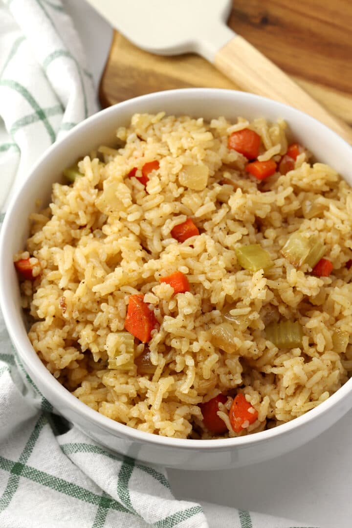 Vegetable Rice Pilaf - The Toasty Kitchen