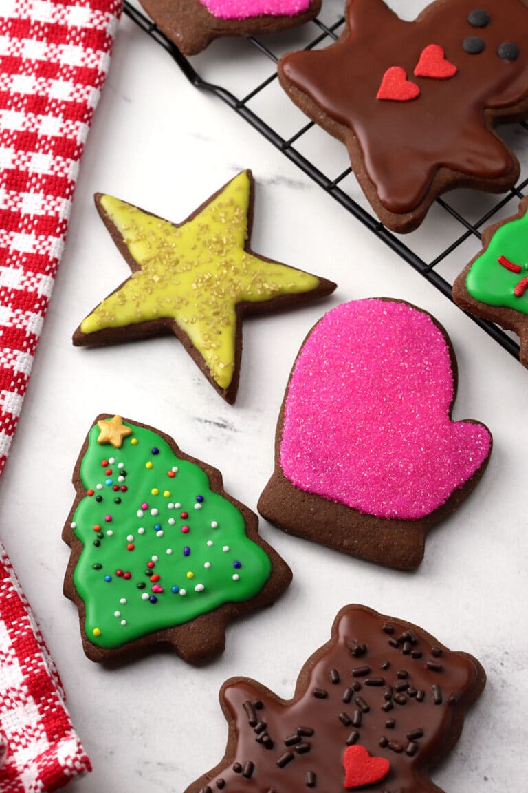 Chocolate Cut Out Cookies - The Toasty Kitchen