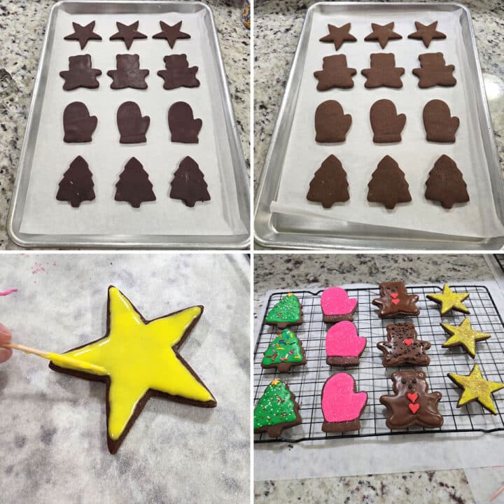 Chocolate Cut Out Cookies - The Toasty Kitchen