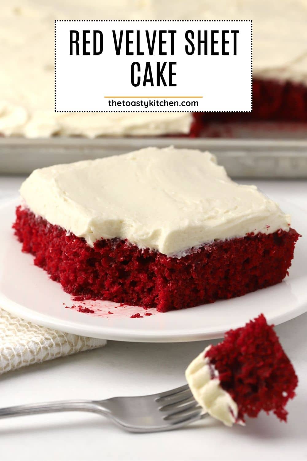 Red Velvet Sheet Cake - The Toasty Kitchen